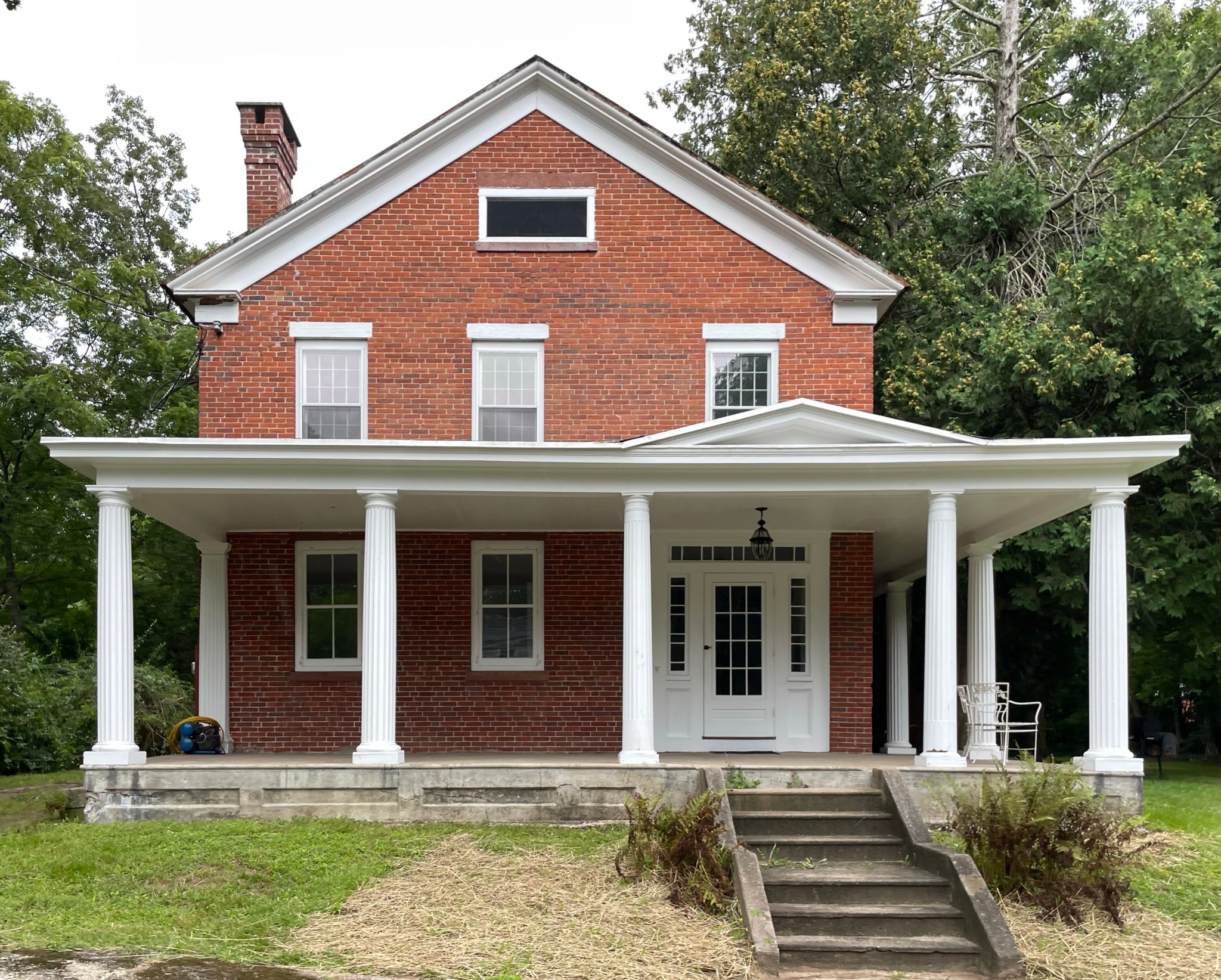brick greek revival house – Buildings of New England