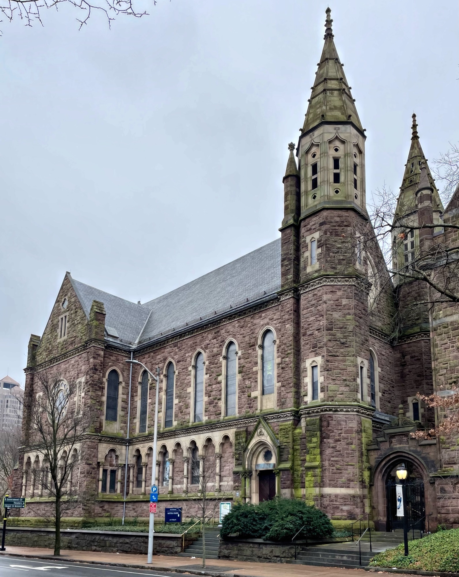 Yale University – Battell Chapel // 1874 – Buildings of New England