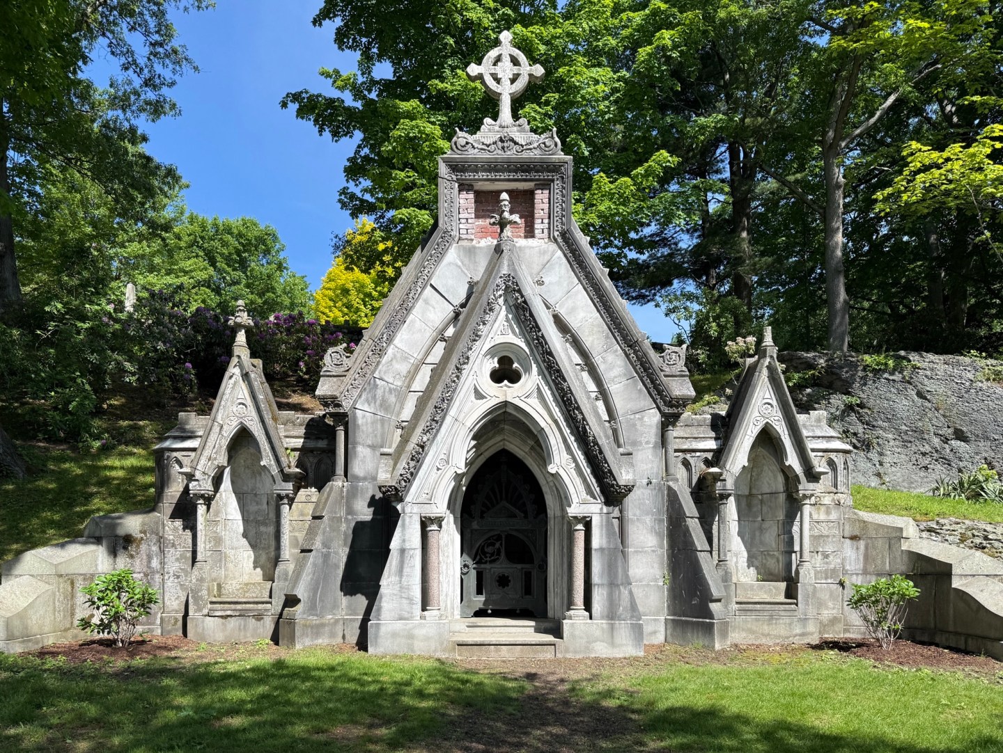 Forest Hills Cemetery – Chadwick Mausoleum // 1873 – Buildings of New ...